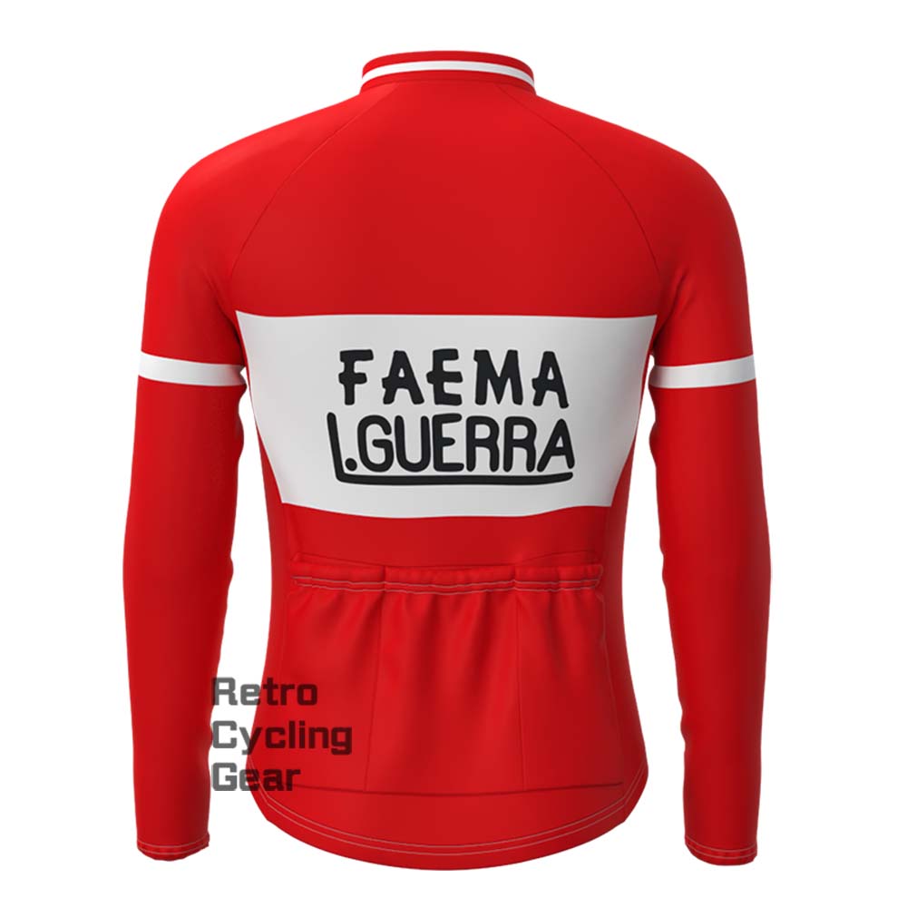 Red FAEMA Retro Long Sleeve Cycling Kits – Retro Cycling Gear