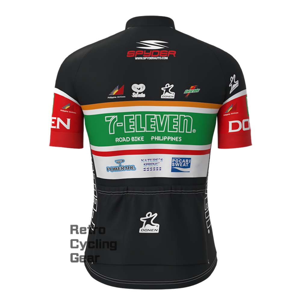 7-ELEVEN black Retro Short Sleeve Cycling Kits – Retro Cycling Gear