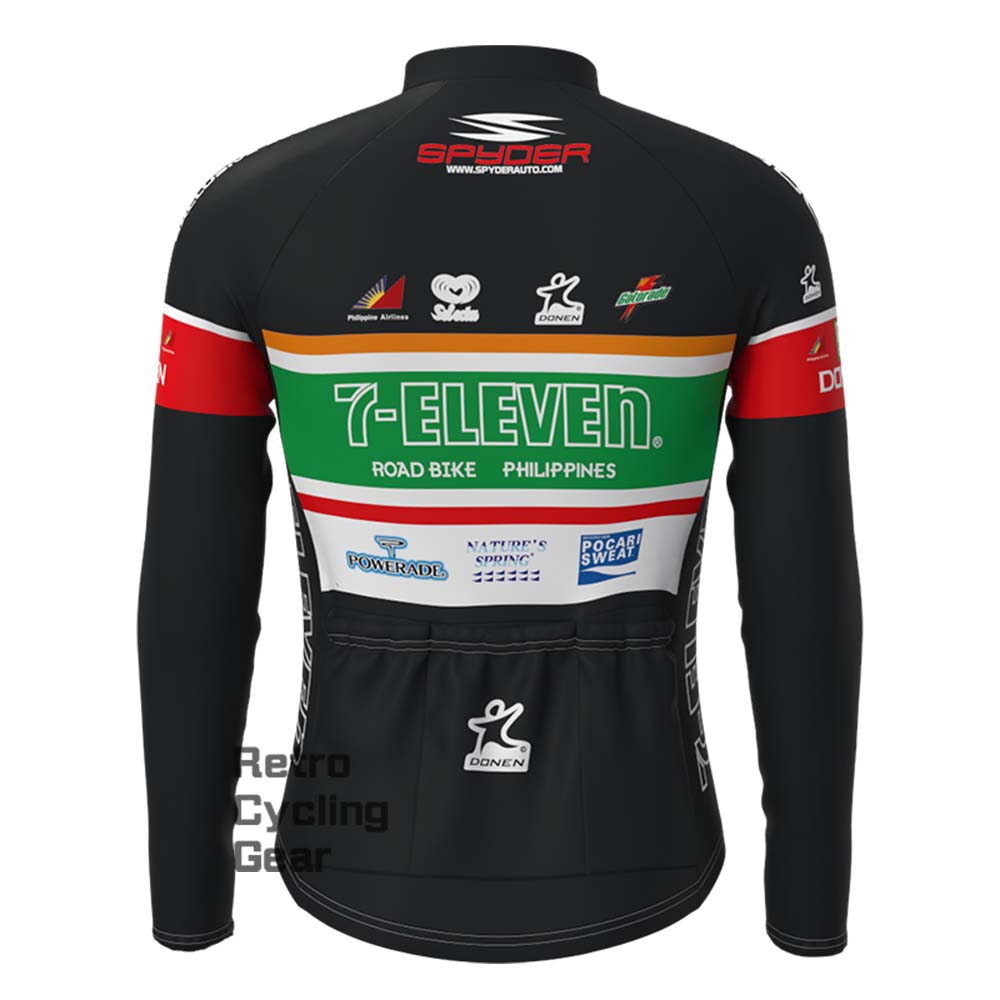 7-ELEVEN black Retro Long Sleeve Cycling Kits – Retro Cycling Gear