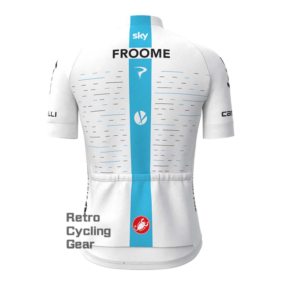 2018 white sky Retro Short Sleeve Cycling Kits – Retro Cycling Gear