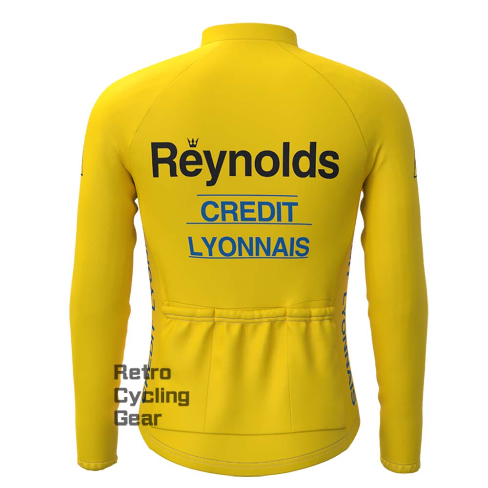 1990s yellow Reynolds Fleece Retro Long Cycling Kits – Retro Cycling Gear