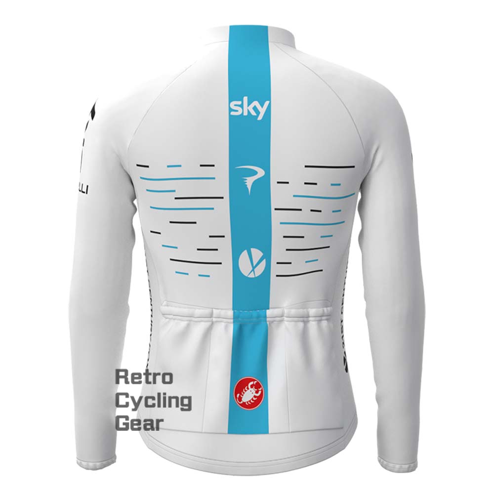 2017 white sky Retro Long Sleeve Cycling Kits – Retro Cycling Gear