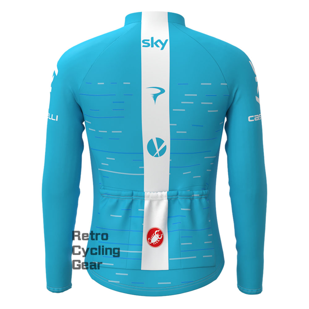 2018 blue sky Retro Long Sleeve Cycling Kits – Retro Cycling Gear