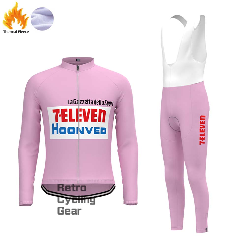 7-ELEVEN Pink Fleece Retro Long Cycling Kits – Retro Cycling Gear
