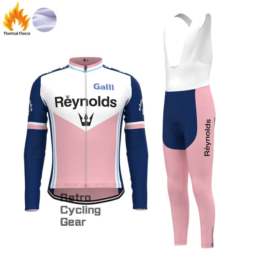 1990s Pink Reynolds Fleece Retro Long Cycling Kits – Retro Cycling Gear