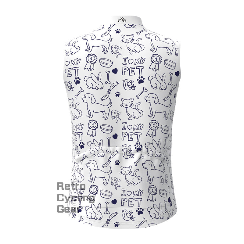 Fleece Cartoon animal Retro Cycling Vest – Retro Cycling Gear