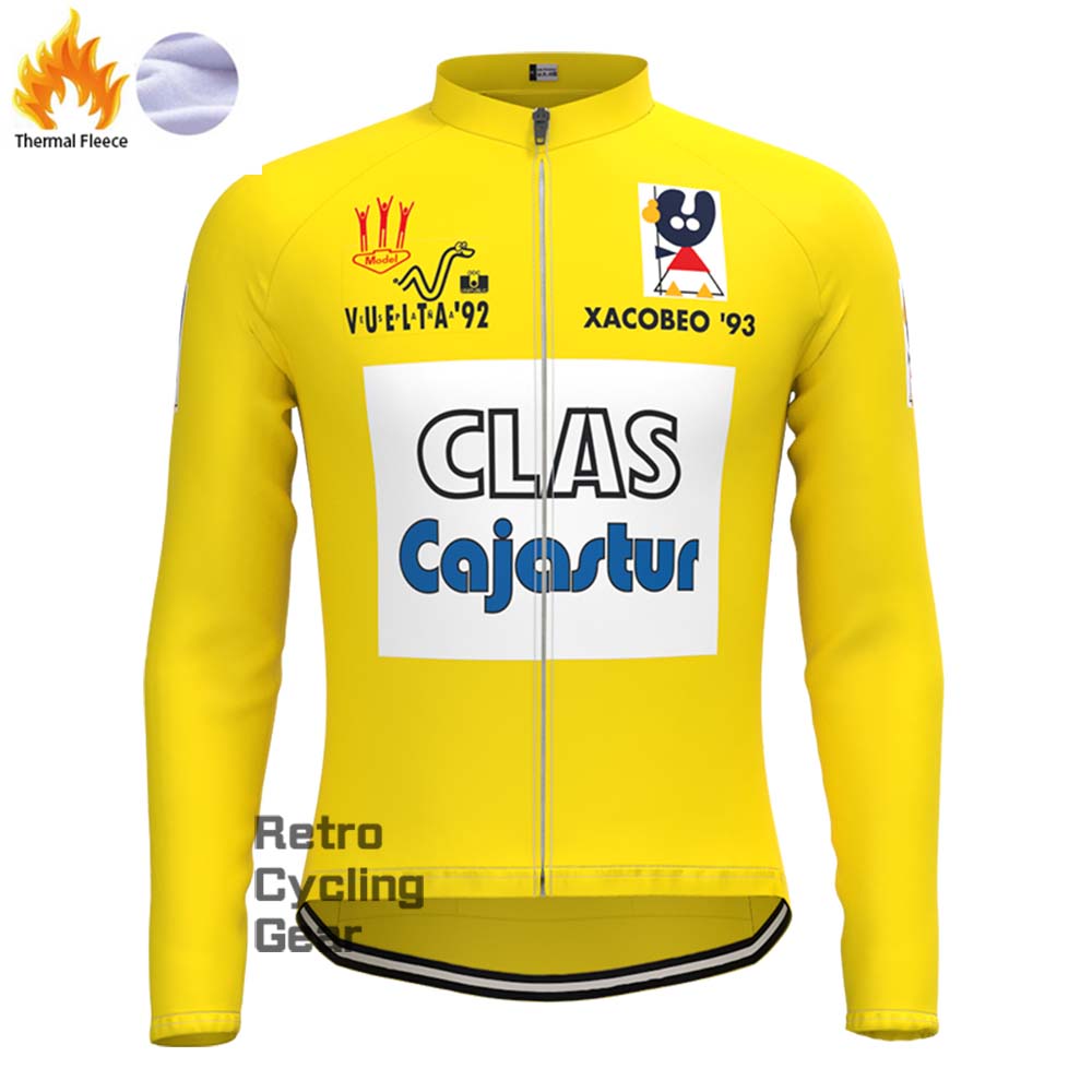 CLAS Yellow Fleece Retro Long Cycling Kits – Retro Cycling Gear