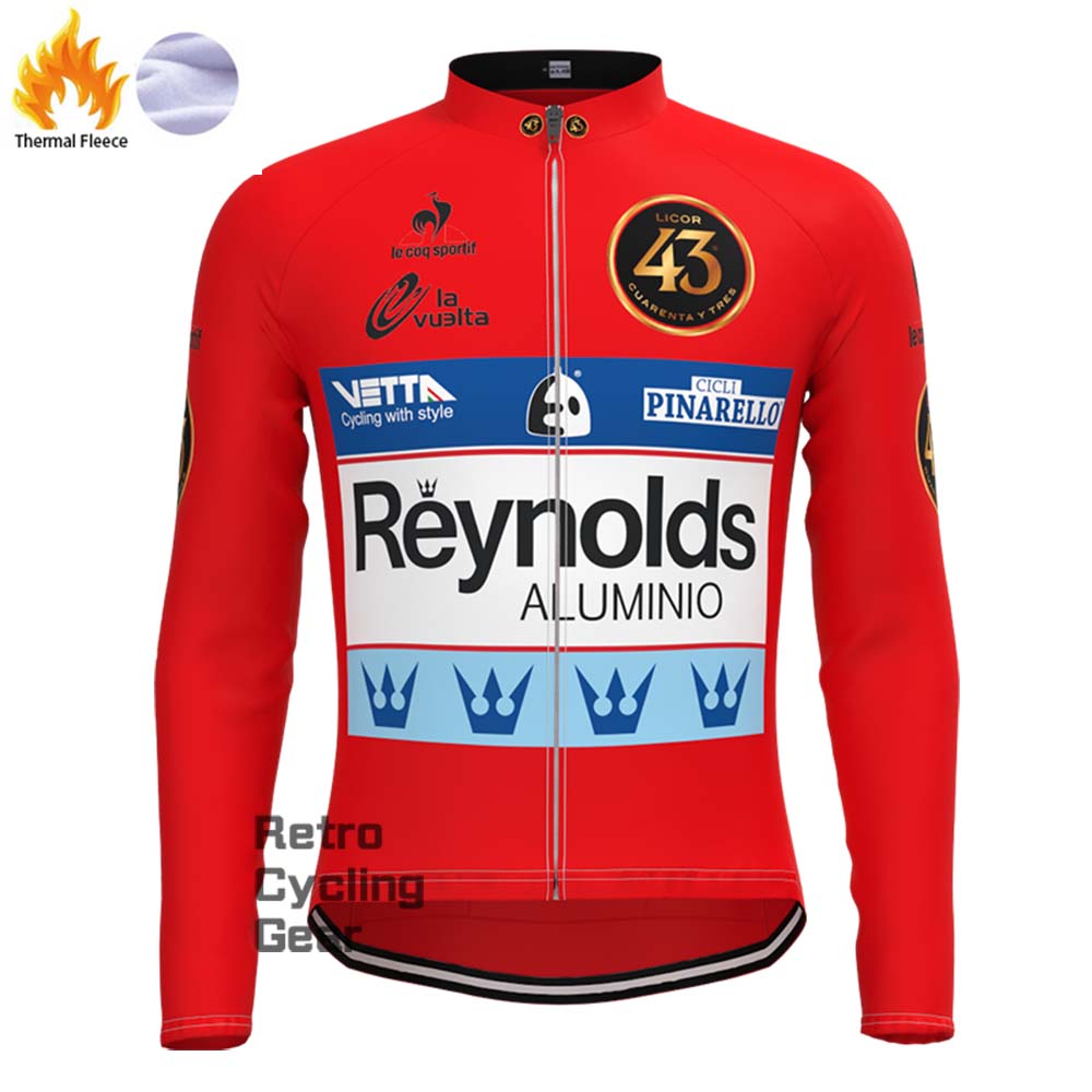 43 red Reynolds Fleece Retro Long Cycling Kits – Retro Cycling Gear