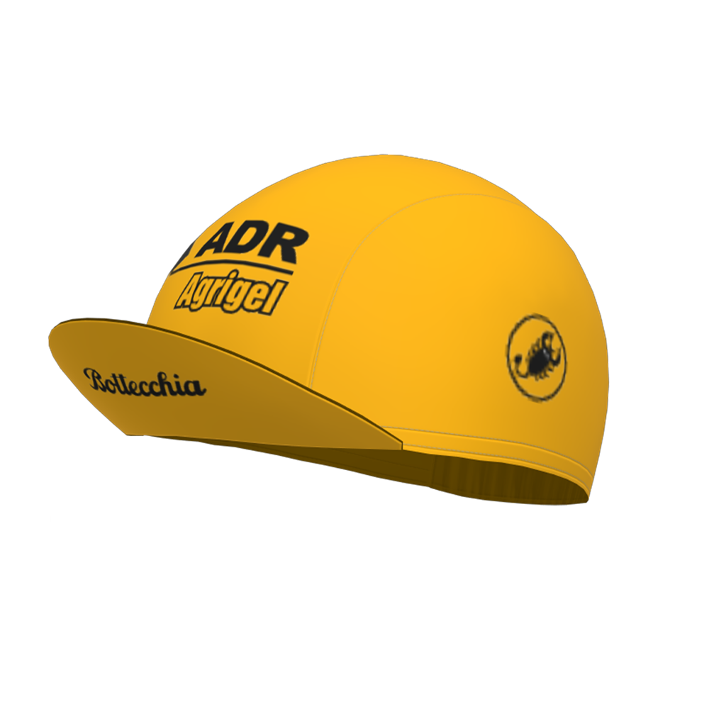 Yellow-ADR Retro Cycling Cap – Retro Cycling Gear