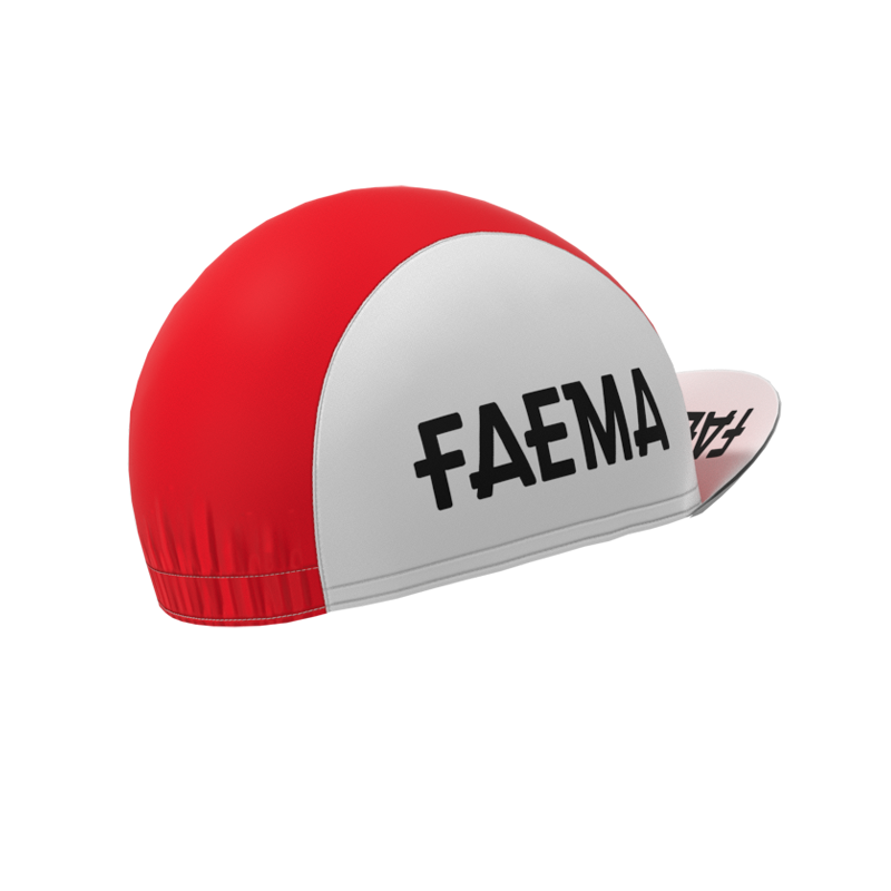 FAEMA White Retro Cycling Cap – Retro Cycling Gear