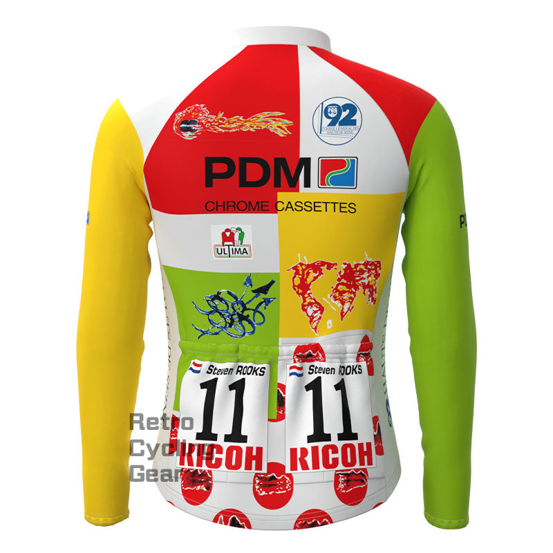 PDM ULTIMA Pattern Fleece Retro Long Sleeves Jerseys – Retro Cycling Gear