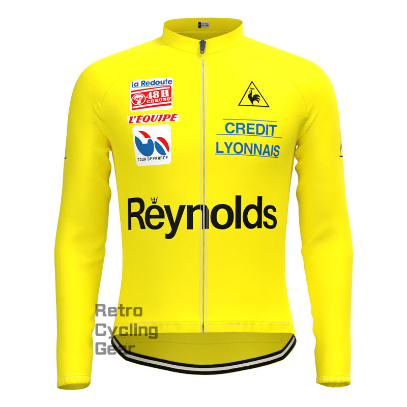 Reynolds Yellow Retro Long Sleeve Cycling Kit – Retro Cycling Gear