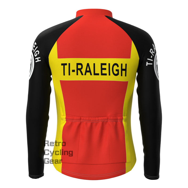TI-Raleigh Red-Yellow Retro Long Sleeve Cycling Kit – Retro Cycling Gear