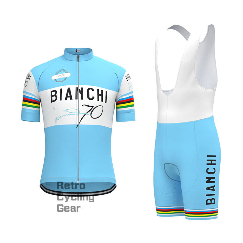 Bianchi Water Blue Retro Short Sleeve Cycling Kit – Retro Cycling Gear