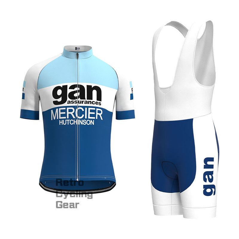gan Blue Retro Short Sleeve Cycling Kit – Retro Cycling Gear