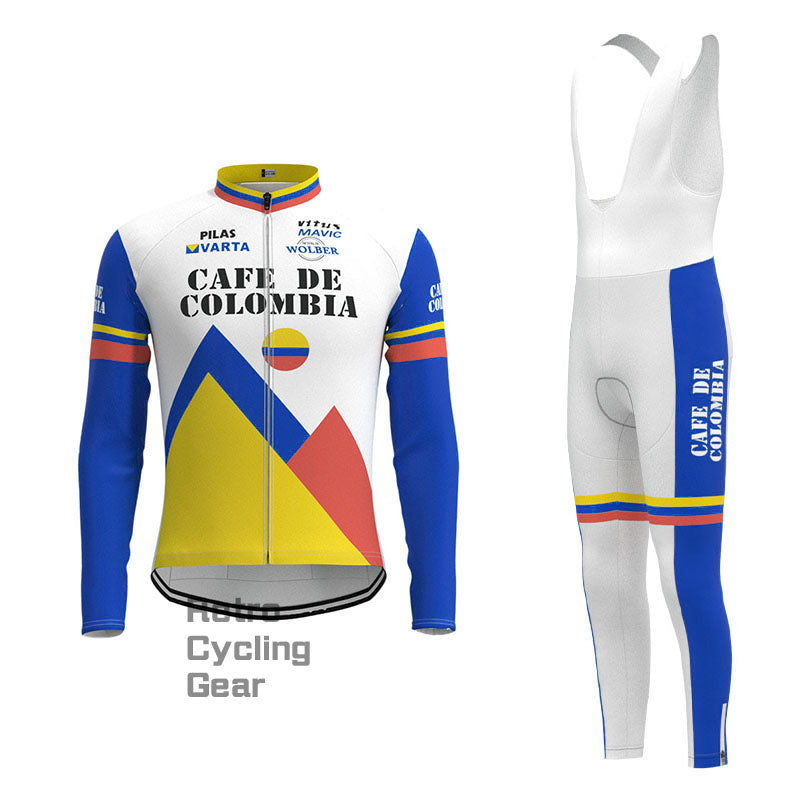 Cafe De Colombia Retro Long Sleeve Cycling Kit – Retro Cycling Gear