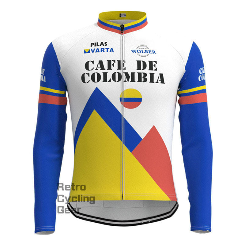 Cafe De Colombia Retro Long Sleeve Cycling Kit – Retro Cycling Gear